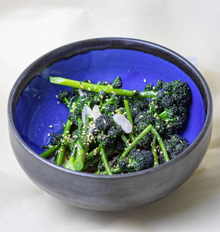 Purple Sprouting Broccoli with Garlic and Sesame – West Coast Seeds