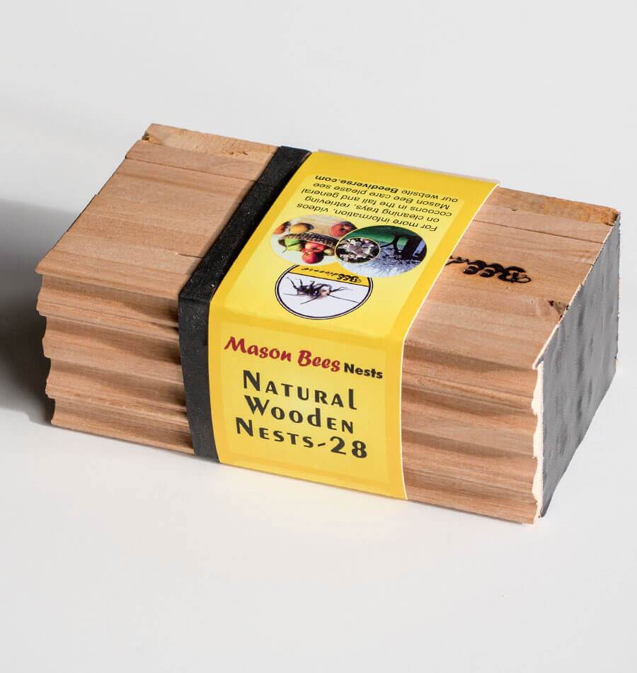 Natural Wooden Nests 30 for Mason Bees – West Coast Seeds